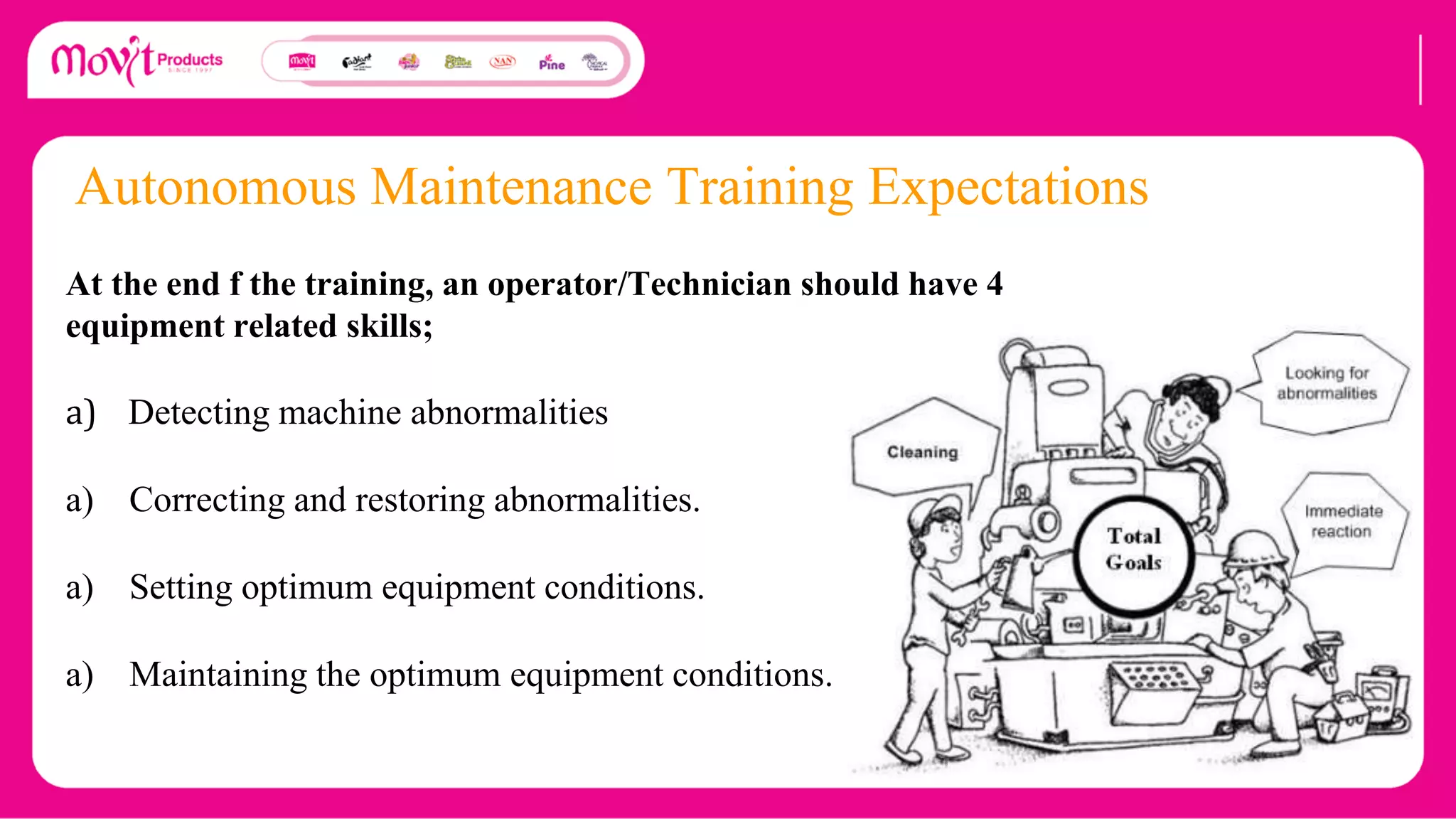 Autonomous maintenance training | PPTX