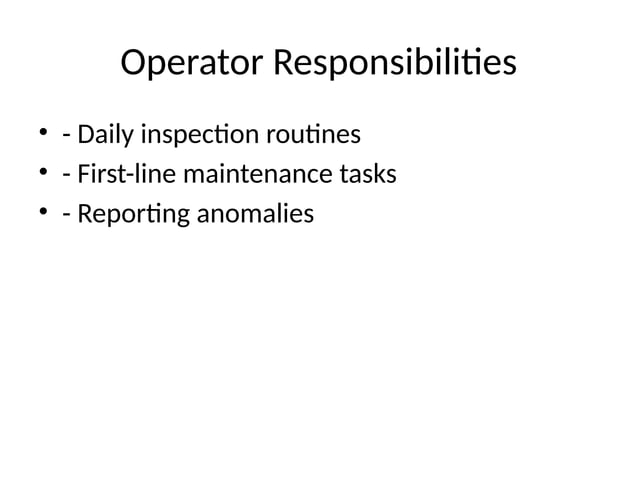 Autonomous Maintenance for Engineers and Operators | PPT