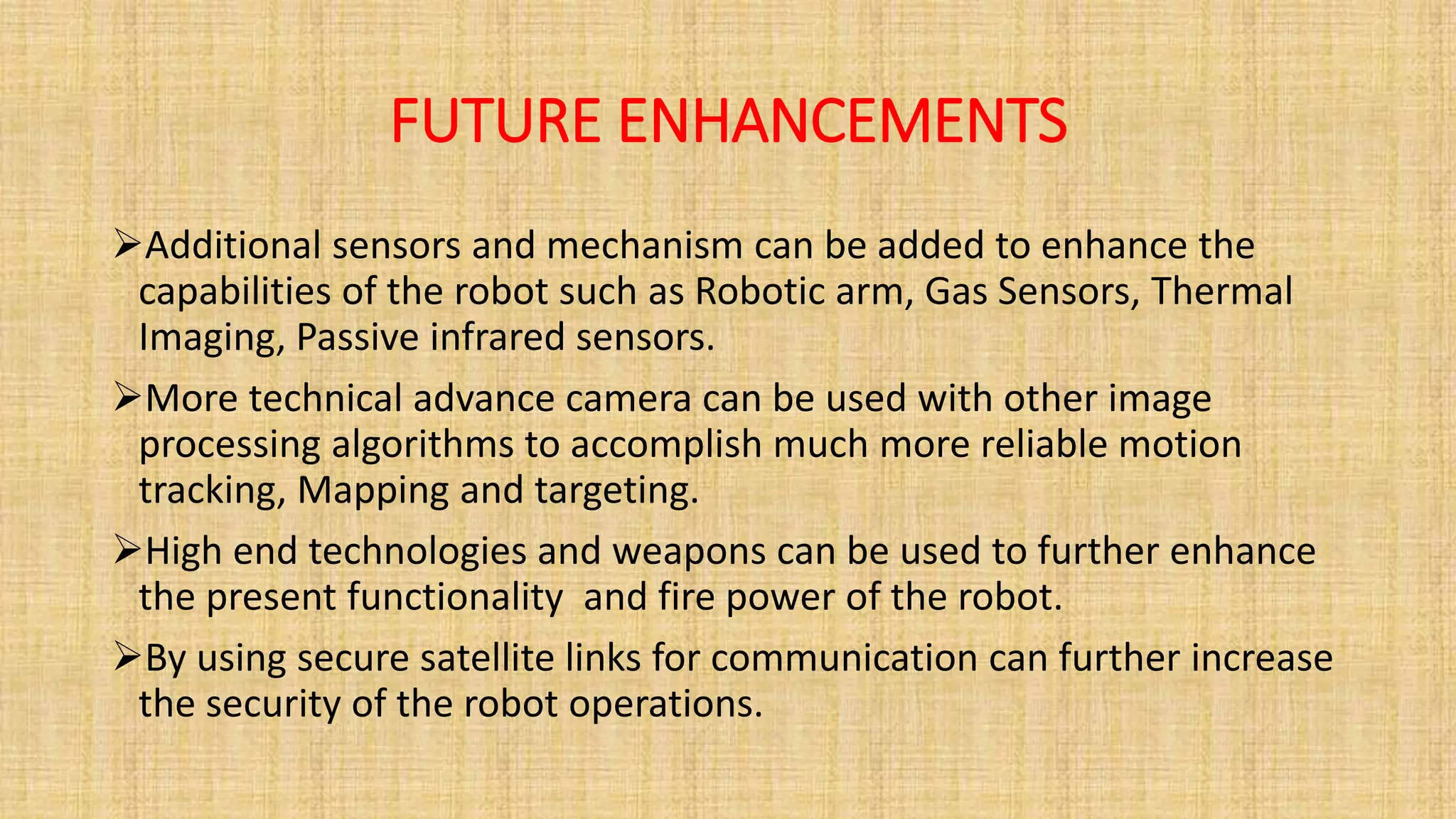 Autonomous military robot with short range radar and guidance system ...