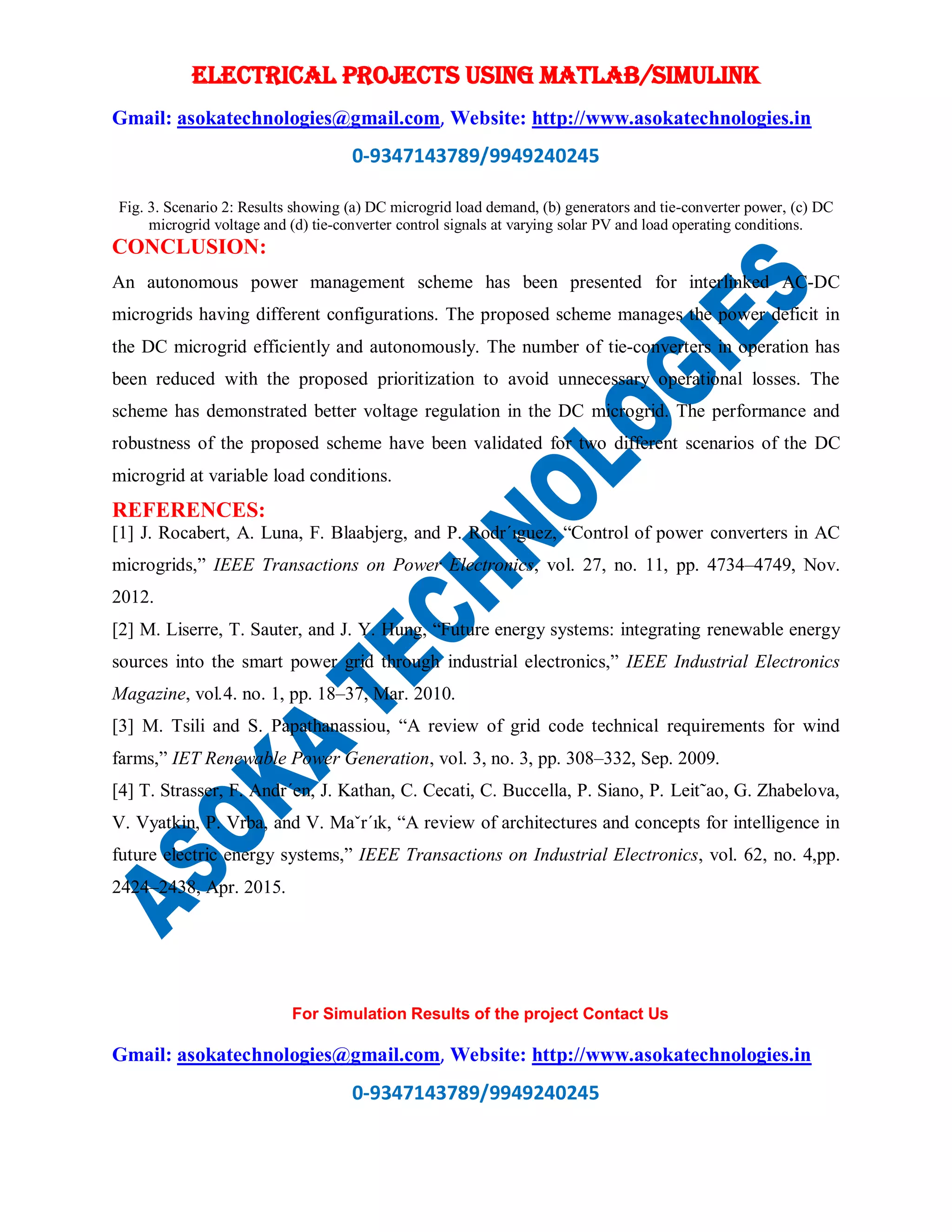 Autonomous Power Management for Interlinked AC-DC Microgrids | PDF
