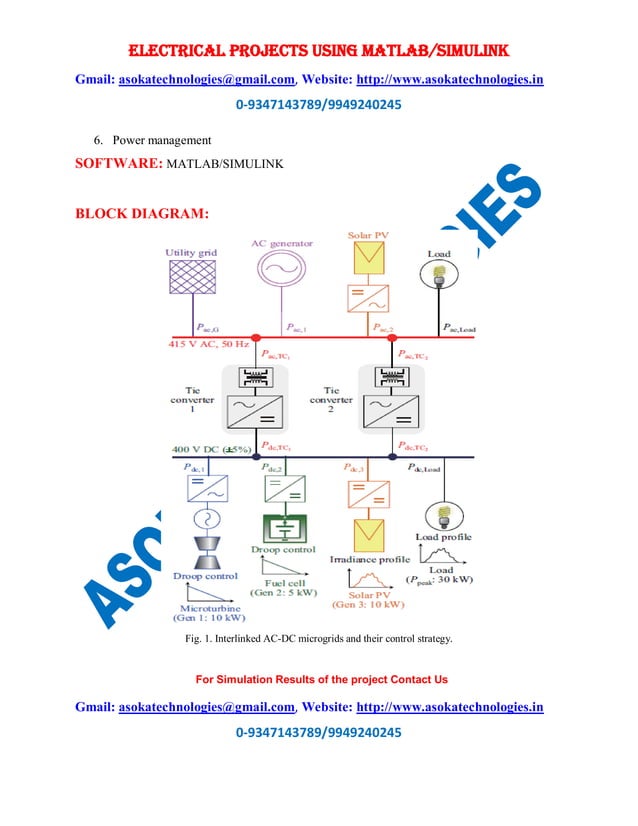 Autonomous Power Management for Interlinked AC-DC Microgrids | PDF