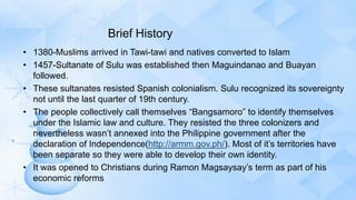 Autonomous region in muslim mindanao (armm) | PDF