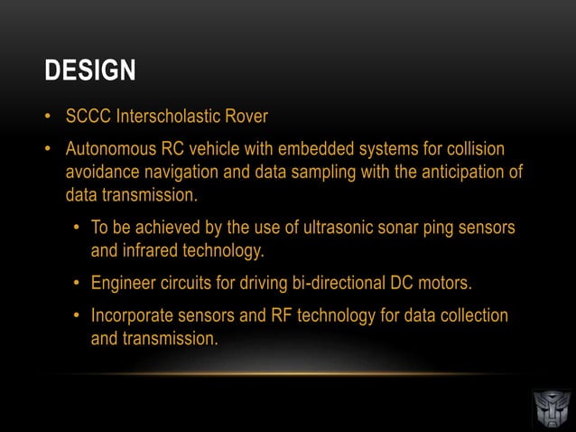 Arduino Autonomous Robot | PPT