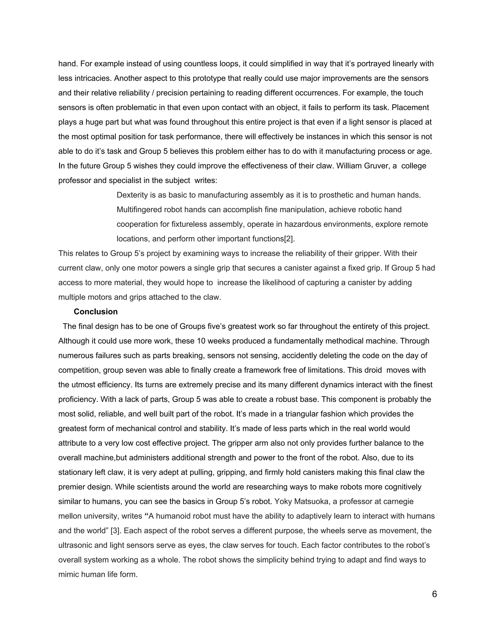 Autonomous robotics module final project report | PDF | Robotics ...