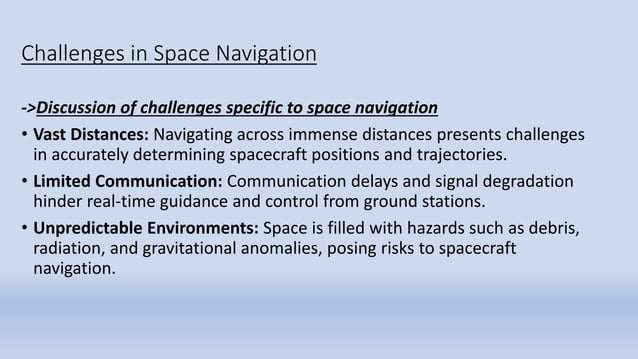 Autonomous Spacecraft Navigation With Artificial Intelligence Pdf Technology Industry Industries