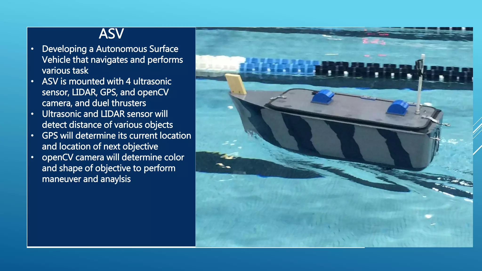 Autonomous surface vehicle (asv) | PPTX