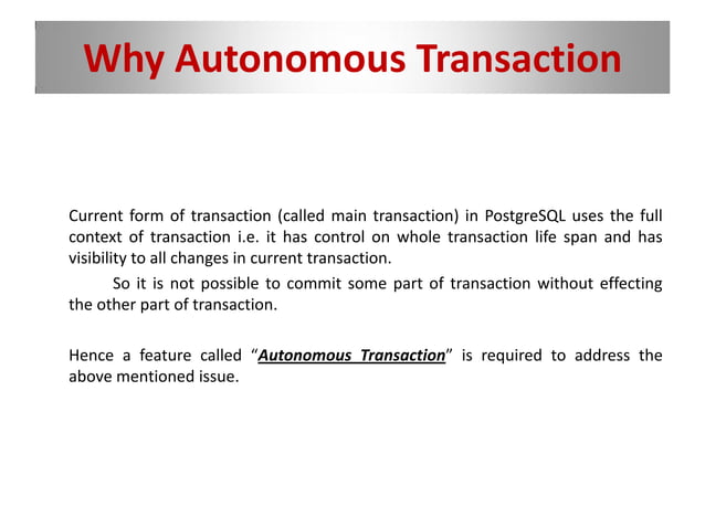 Autonomous transaction | PDF | Databases | Computer Software and Applications