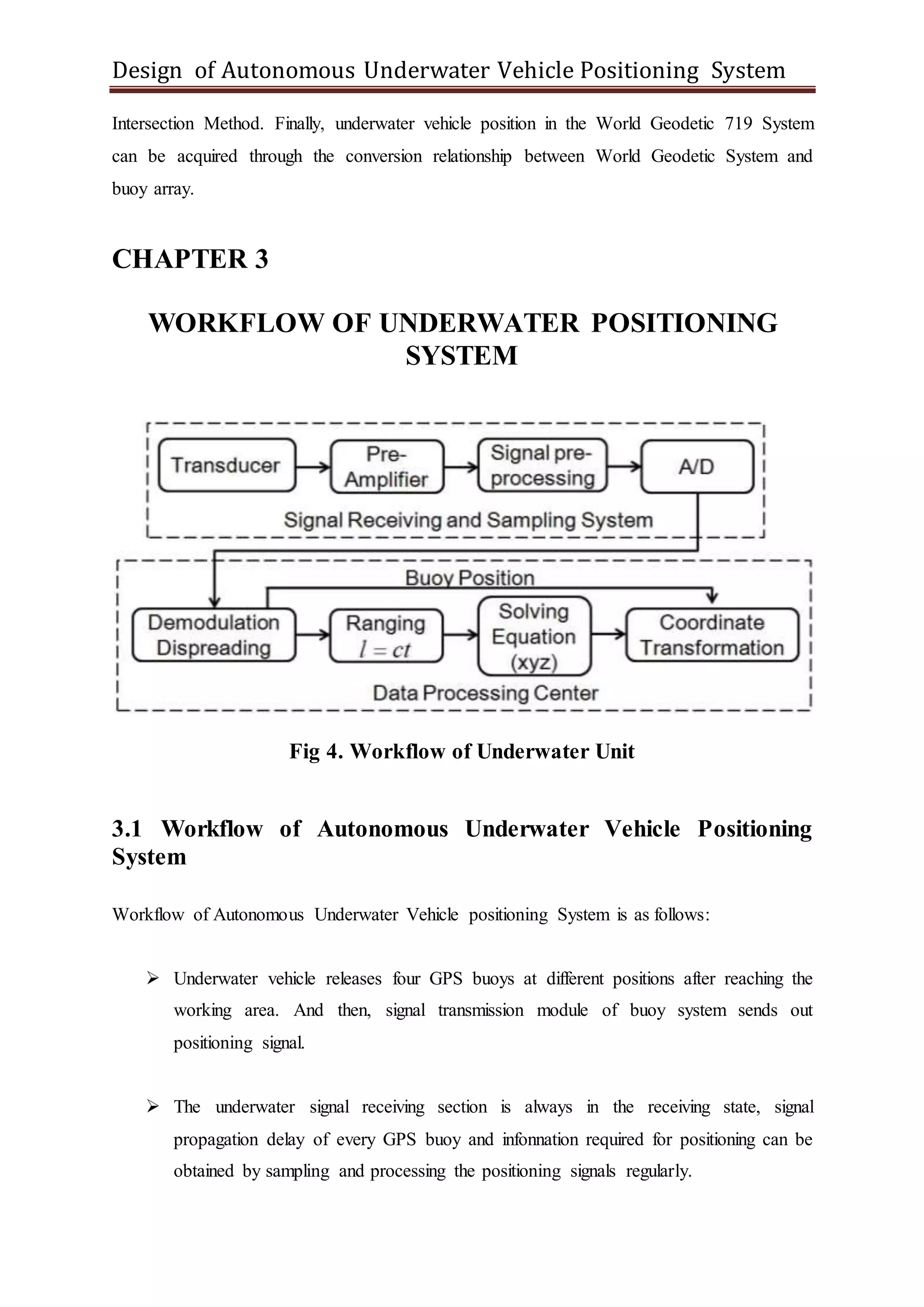 Autonomous underwater vehicle positioning system(Project IEEE) | DOCX ...
