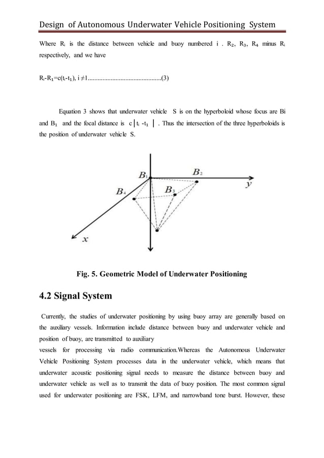 Autonomous underwater vehicle positioning system(Project IEEE) | DOCX ...