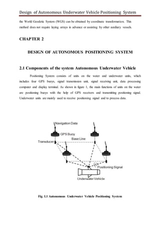Autonomous underwater vehicle positioning system(Project IEEE) | DOCX ...