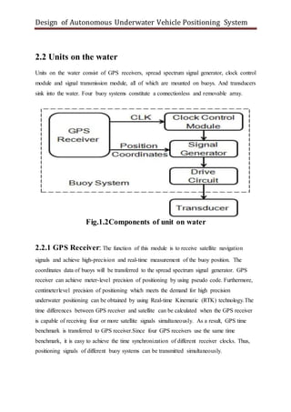 Autonomous underwater vehicle positioning system(Project IEEE) | DOCX ...