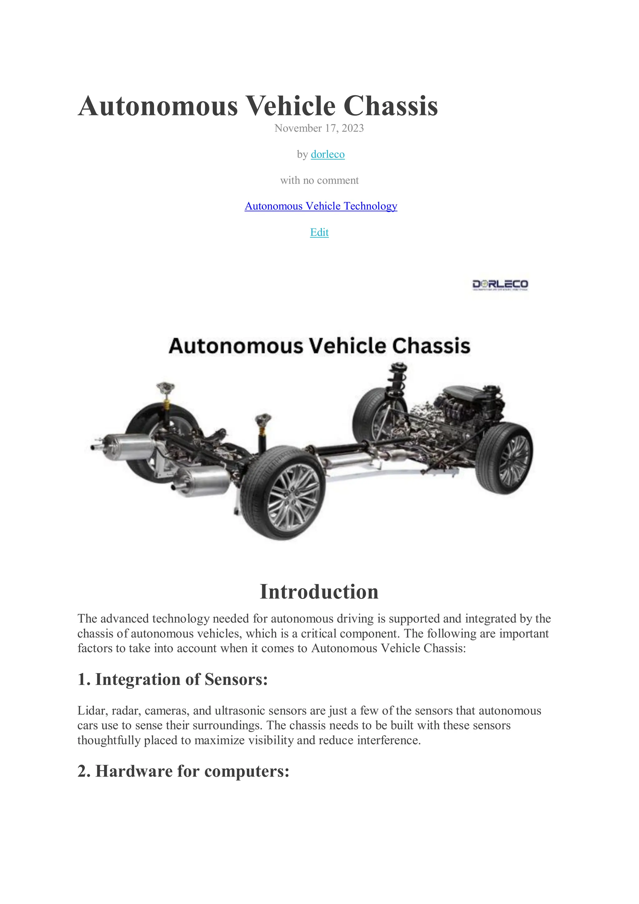 Autonomous Vehicle Chassis.pdf
