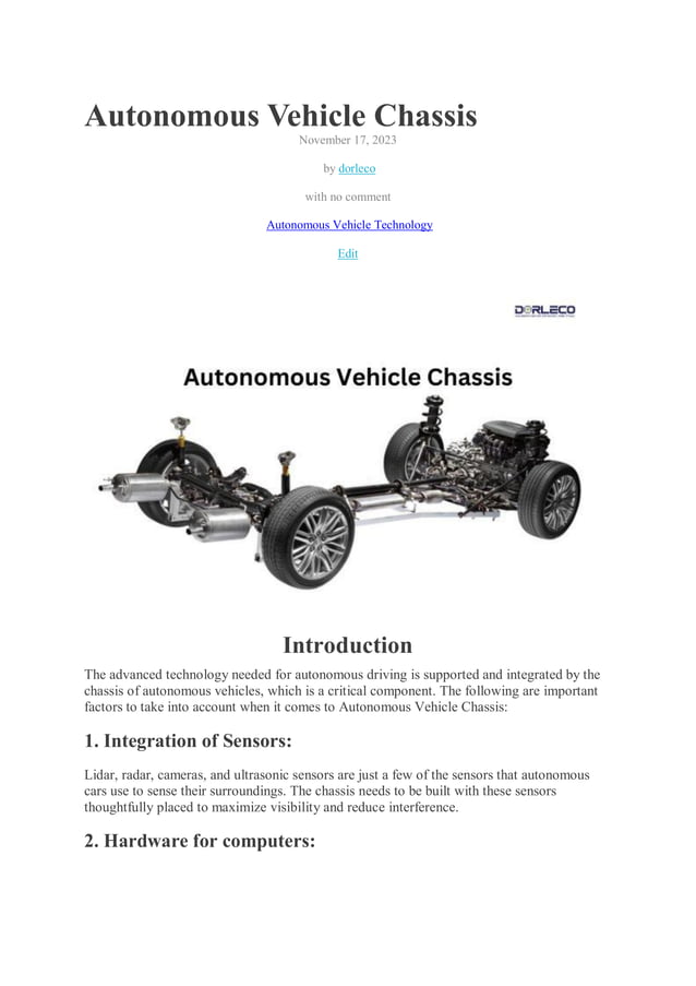 Autonomous Vehicle Chassis.pdf