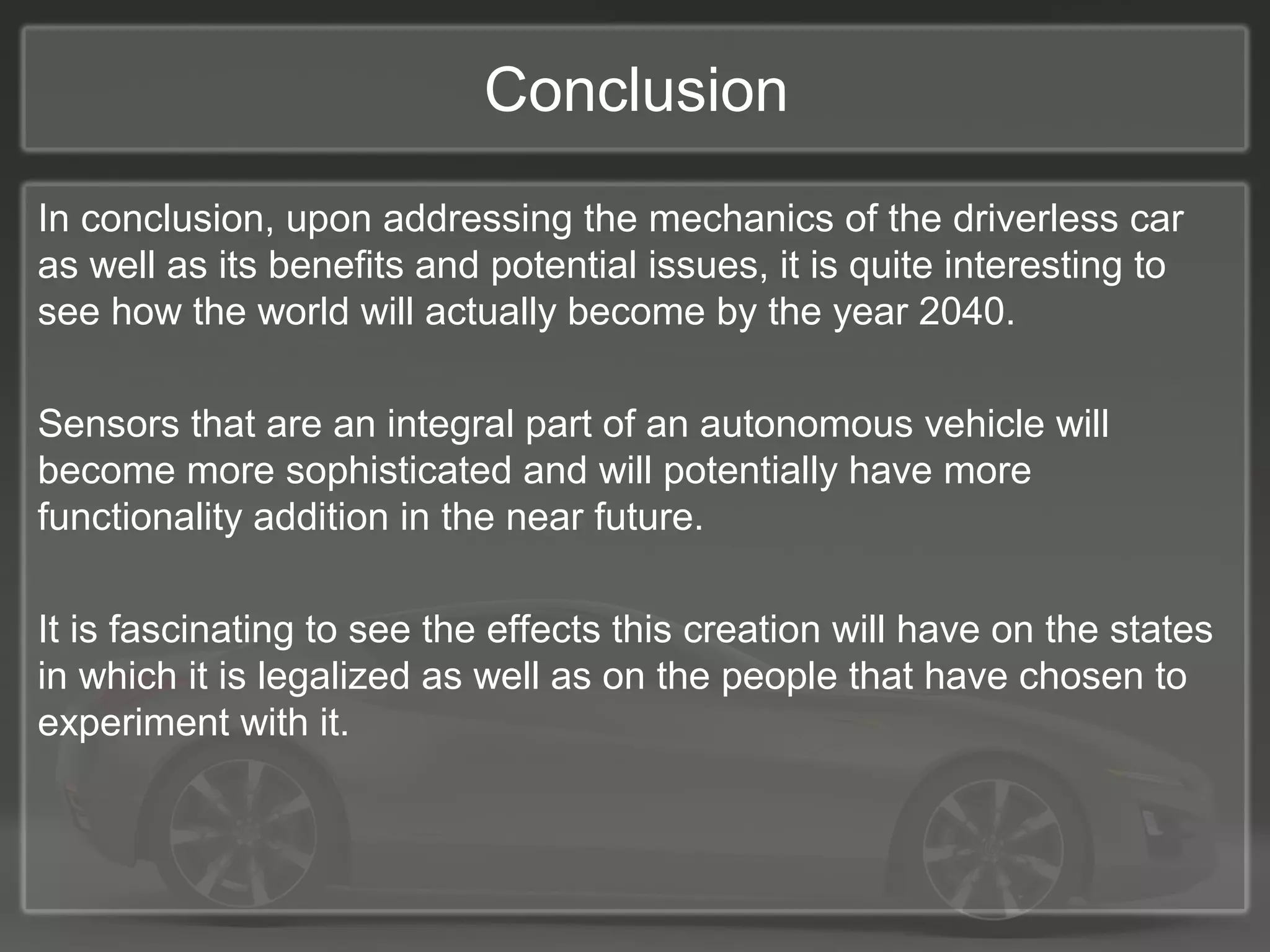 Autonomous Vehicles | PPT