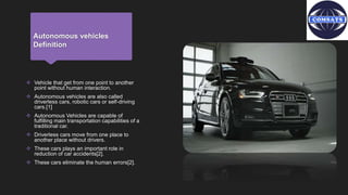 Autonomous vehicles | PPTX
