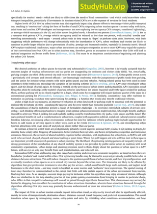 Autonomous Vehicles And The Future Of Urban Tourism | PDF