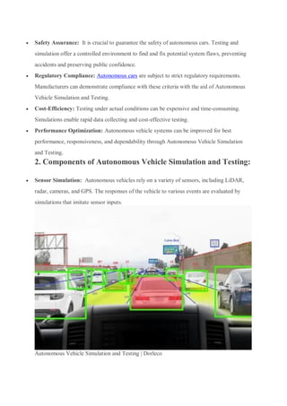 Autonomous Vehicle Simulation and Testing .pdf | Racing Video Games ...