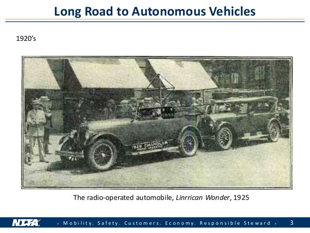 AUTONOMOUS VEHICLES: The History | VW Vortex - Volkswagen Forum