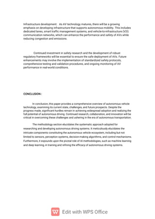 Automatic vehicle to develop artificial intelligent | PDF