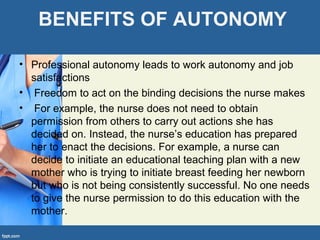 Autonomy accontability | PPT