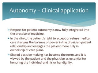 Autonomy in Bioethics | PPTX