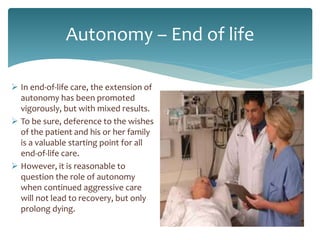Autonomy in Bioethics | PPTX