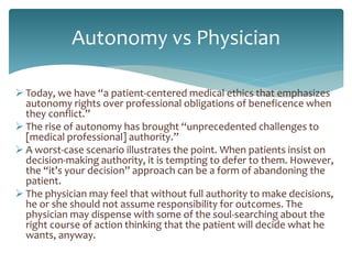 Autonomy in Bioethics | PPTX