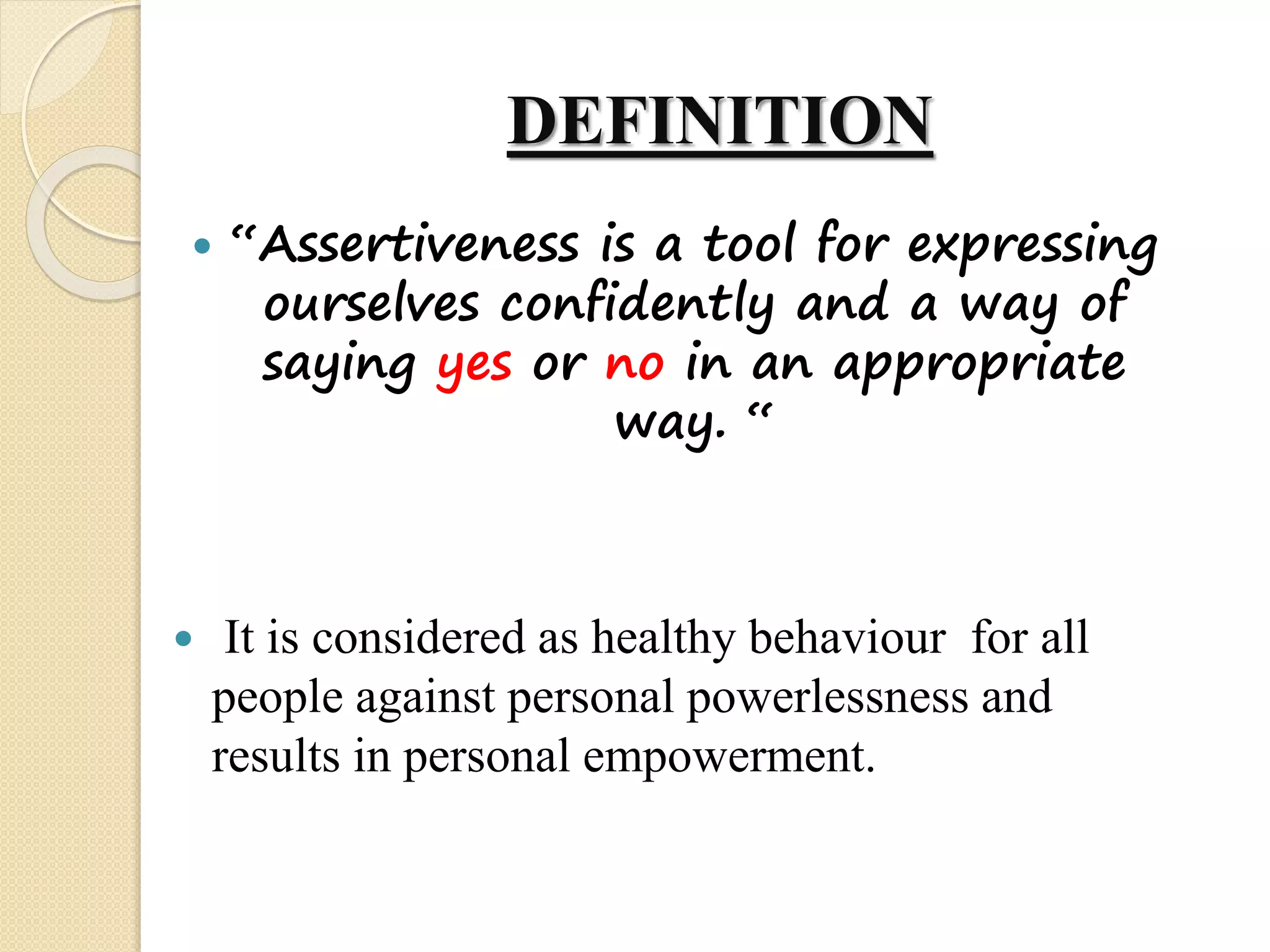 Autonomy, accountability, assertiveness | PPTX