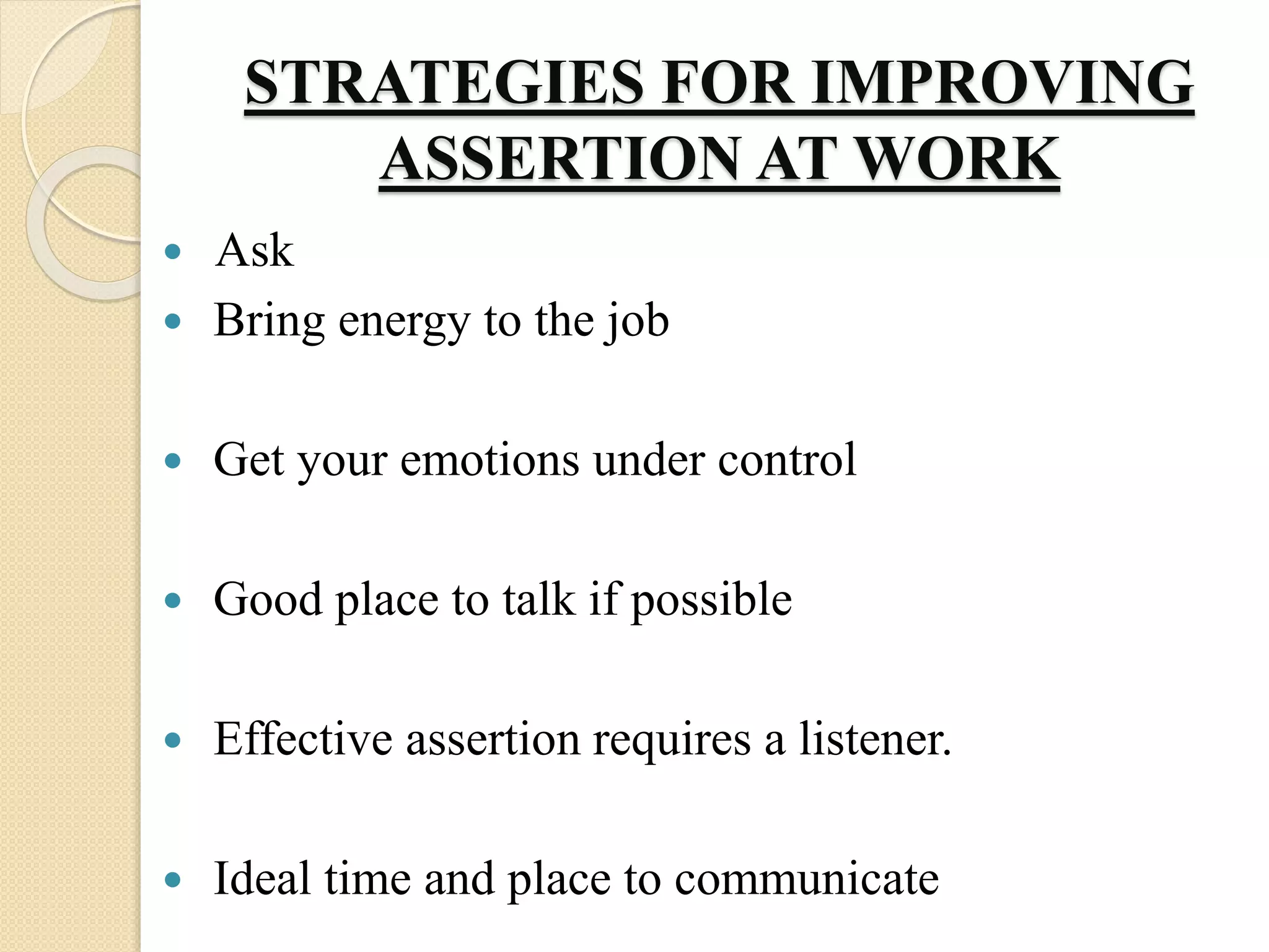 Autonomy, accountability, assertiveness | PPTX