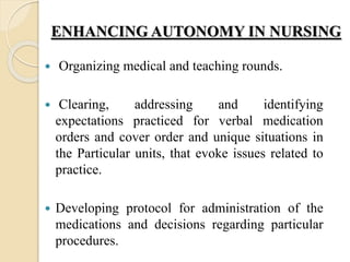 Autonomy, accountability, assertiveness | PPTX