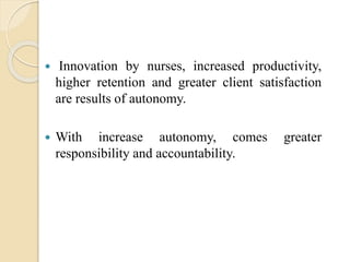 Autonomy, accountability, assertiveness | PPTX