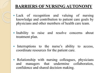 Autonomy, accountability, assertiveness | PPTX