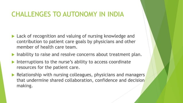 Autonomy and Accountability by tanoj patidar MSc Nursing MSN (Nursing ...