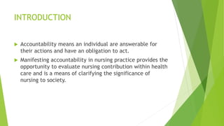 Autonomy and Accountability by tanoj patidar MSc Nursing MSN (Nursing ...