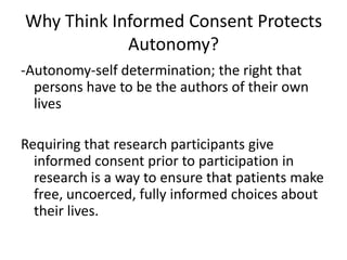 Autonomy and informed consent | PPTX