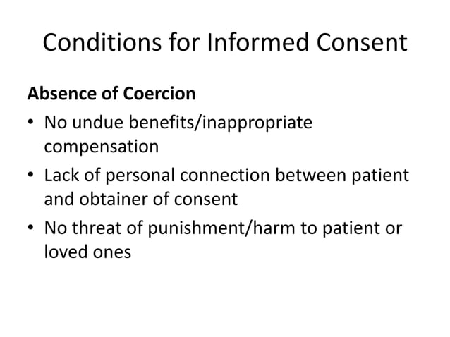 Autonomy and informed consent | PPTX | Medical Health