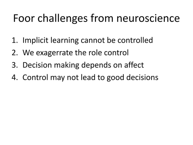 Autonomy and the brain | PPT