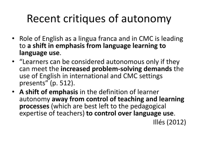 Autonomy and the brain | PPT