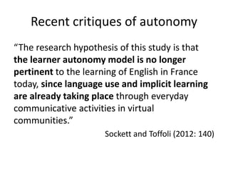 Autonomy and the brain | PPT