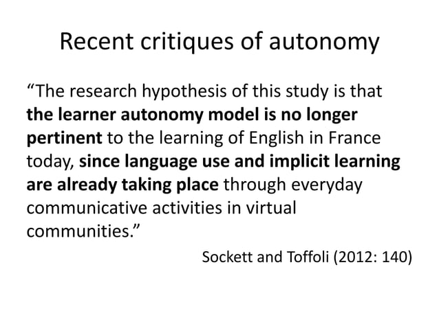 Autonomy and the brain | PPT