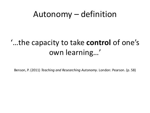 Autonomy and the brain