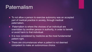 Autonomy and Consent | PPTX