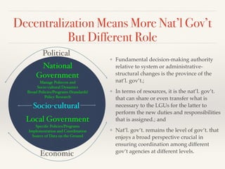Autonomy decentralization and governance | PPT