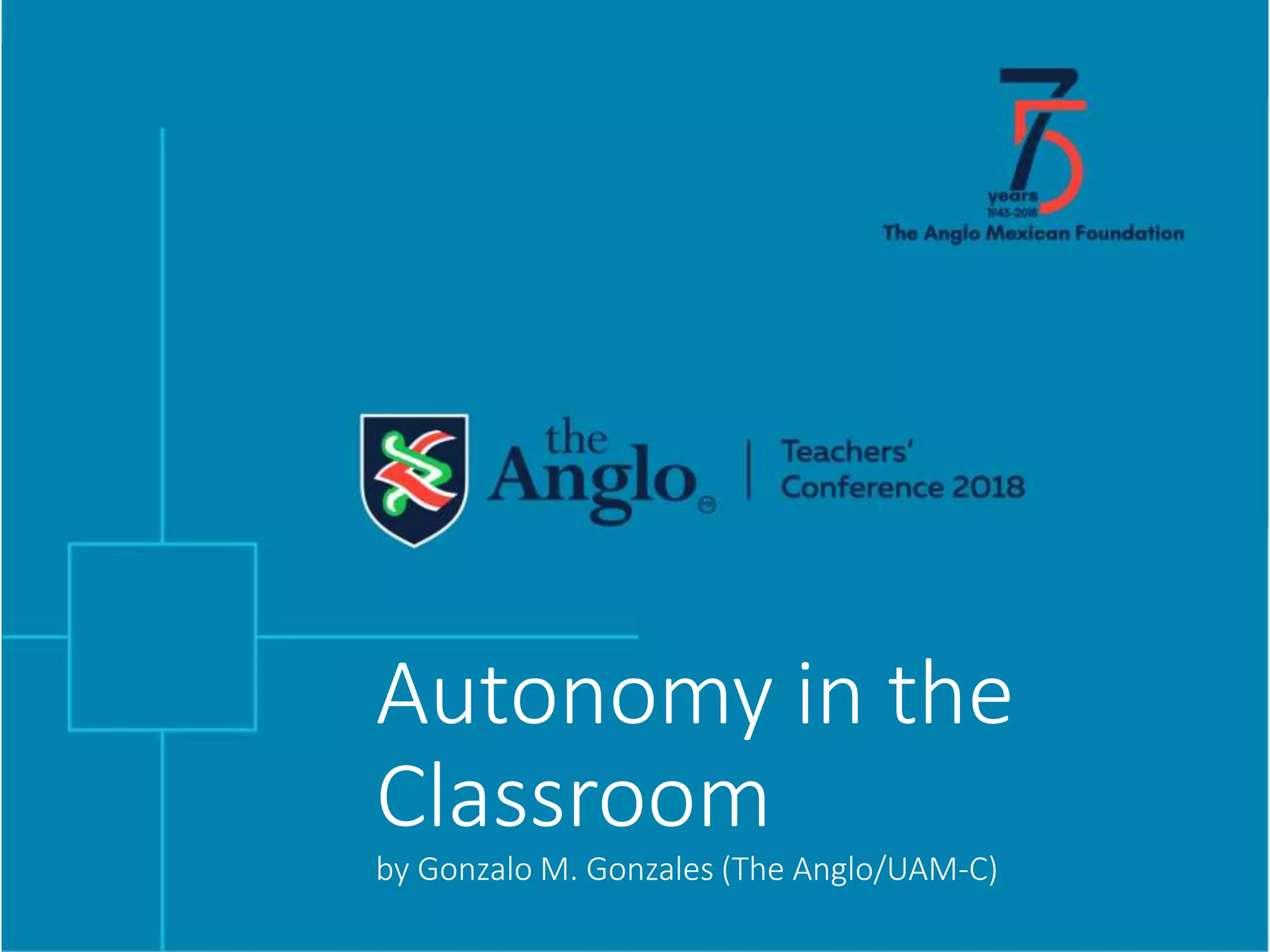 Autonomy in the classroom | PPT