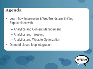 Making Analytics Actionable with Web Content Management | PPT