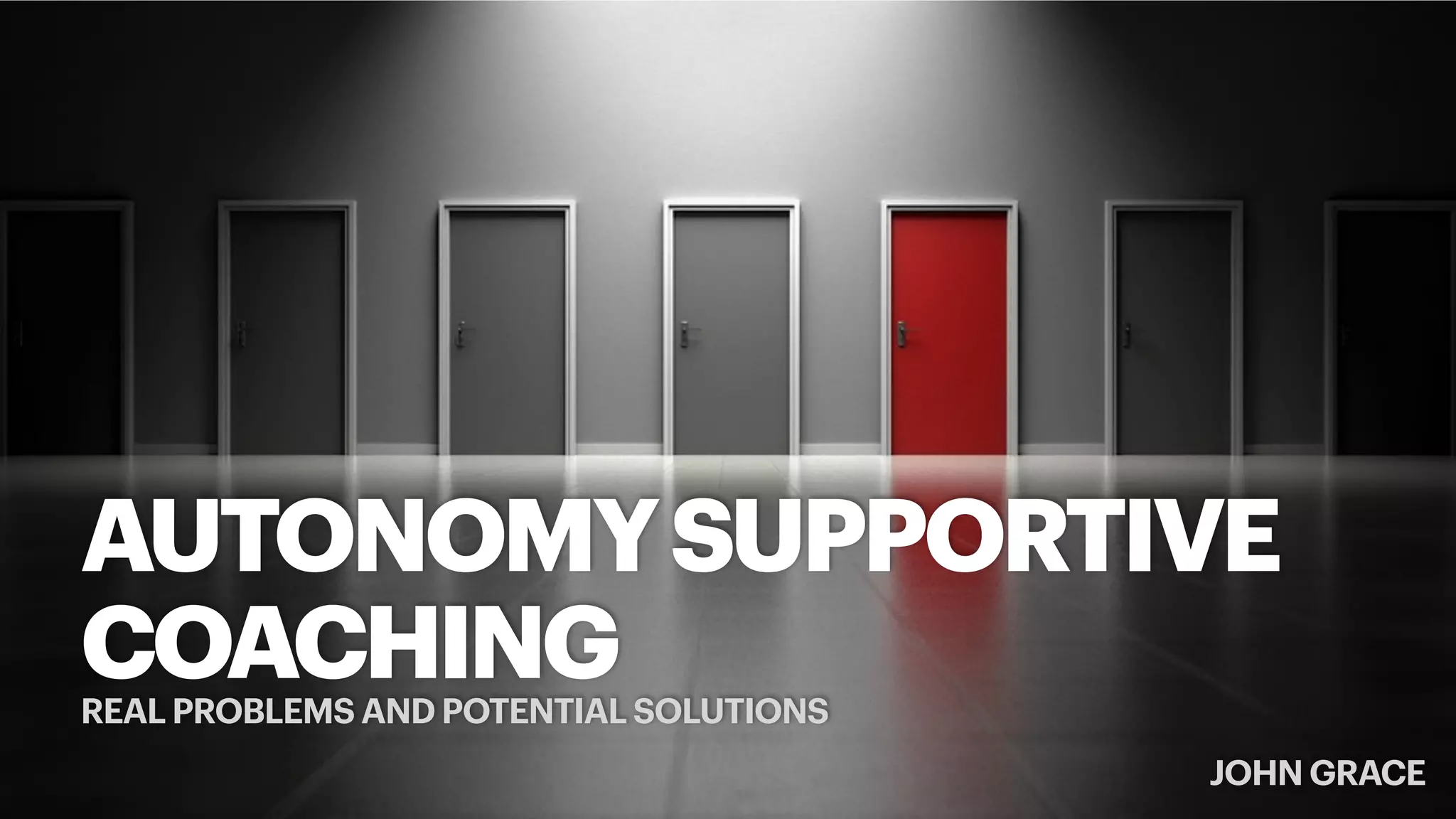 Autonomy Supportive Coaching | PPT
