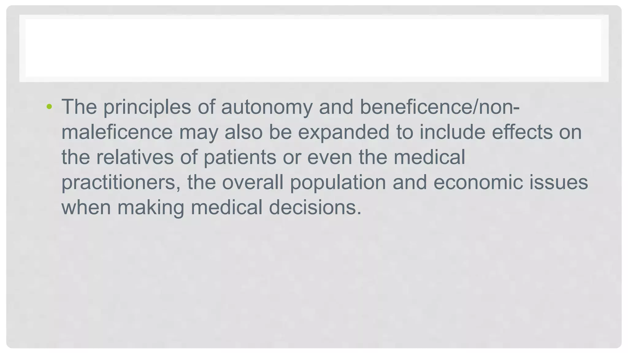 Autonomy vs Beneficence.pptx | Family and Relationships