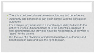 Autonomy vs Beneficence.pptx | Family and Relationships
