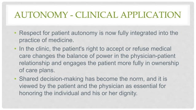 Autonomy vs Beneficence.pptx | Family and Relationships