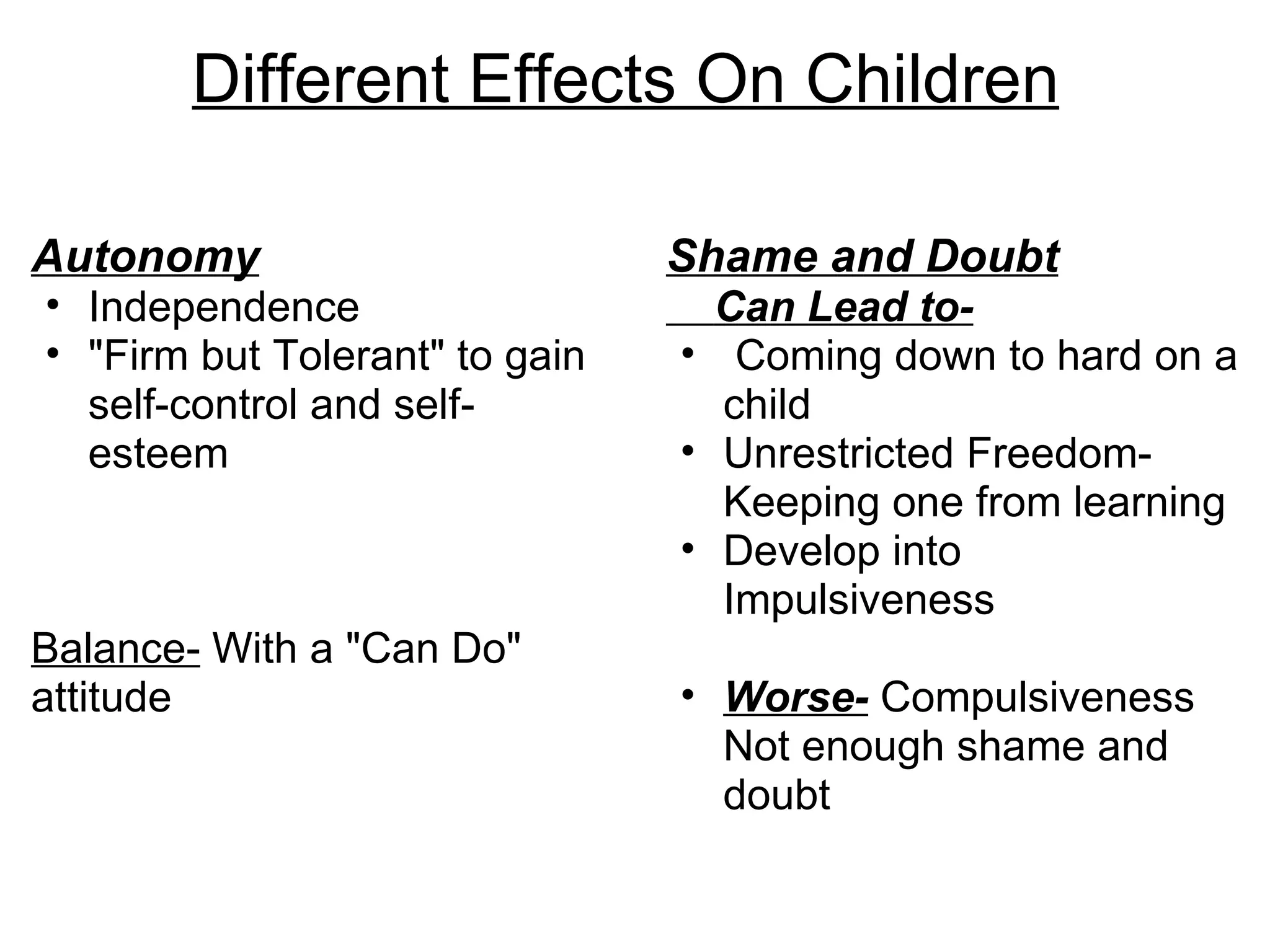 Erikson Stage 2 | PPT